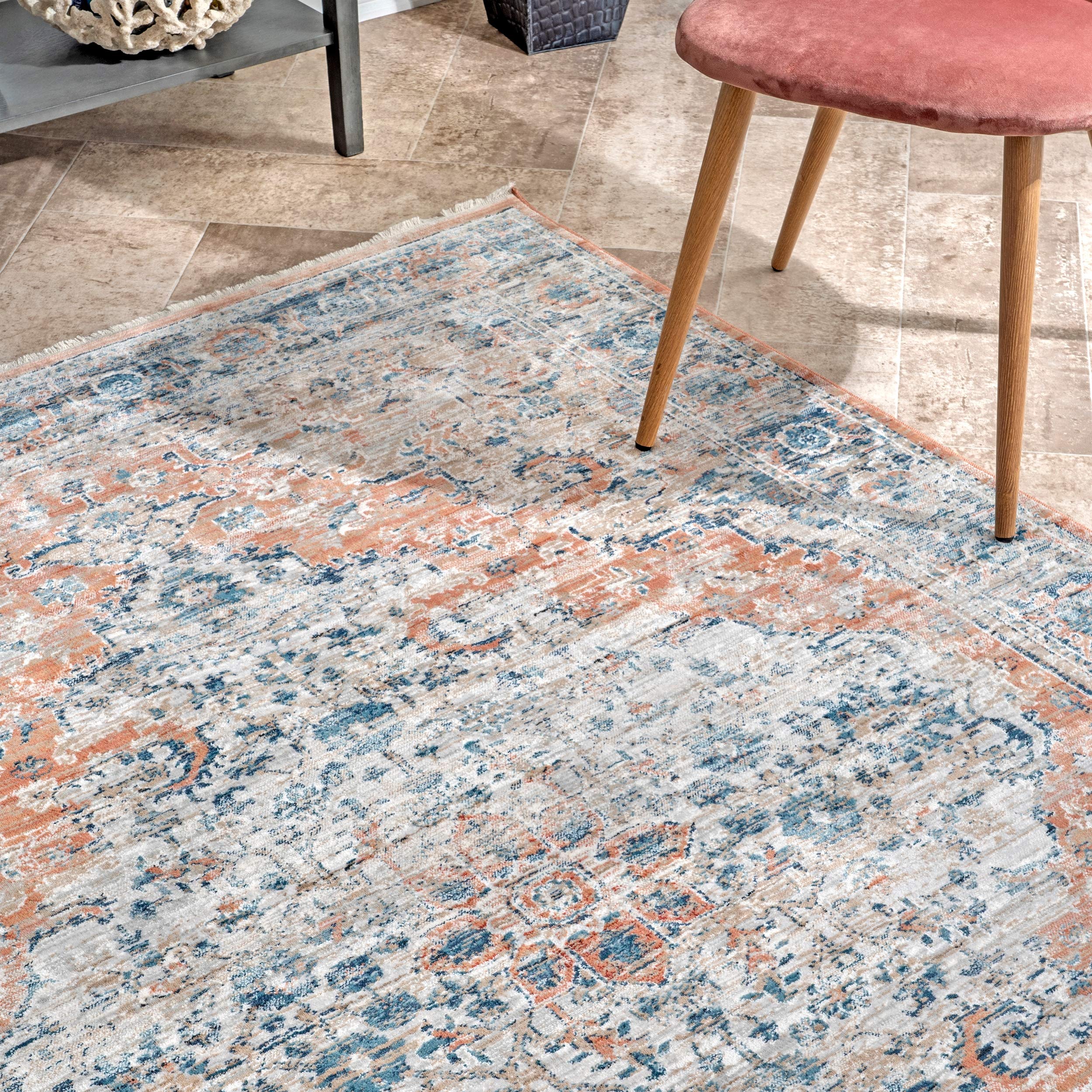 nuLOOM Piper Faded Transitional Area Rug, 4x6, Beige