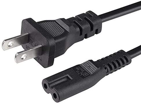 NiceTQ Replacement Us 2-prong Port Ac Power Cable Cord for Sony Playstation 4 Ps4