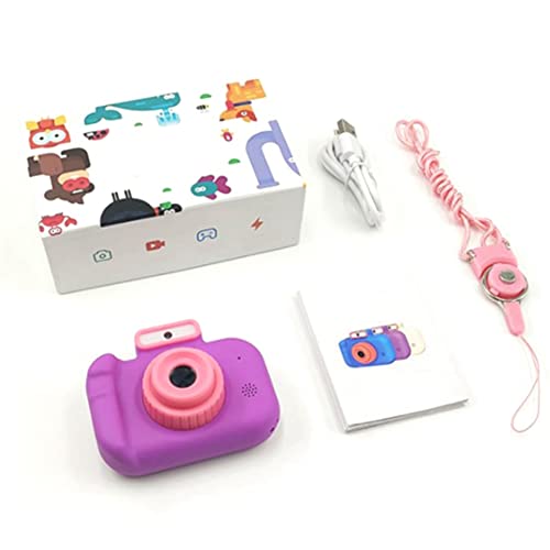 PRIZOM Children's Camera High-Definition 4000W Front Rear Dual-Camera 2 Inch 1080P HD Screen Digital Camera Photography, B