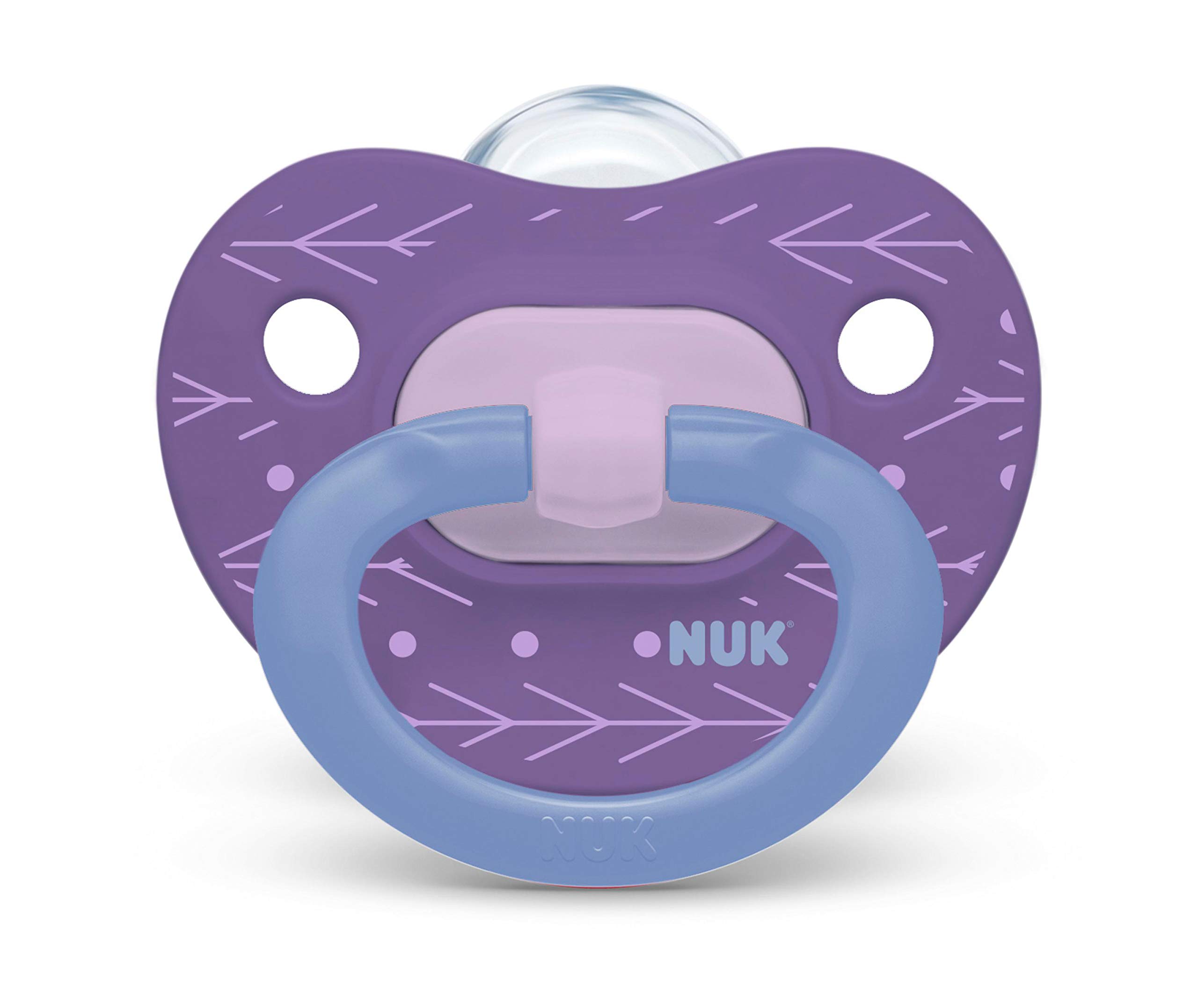NUK Orthodontic Pacifiers, Girl, 18-36 Months, 2-Pack