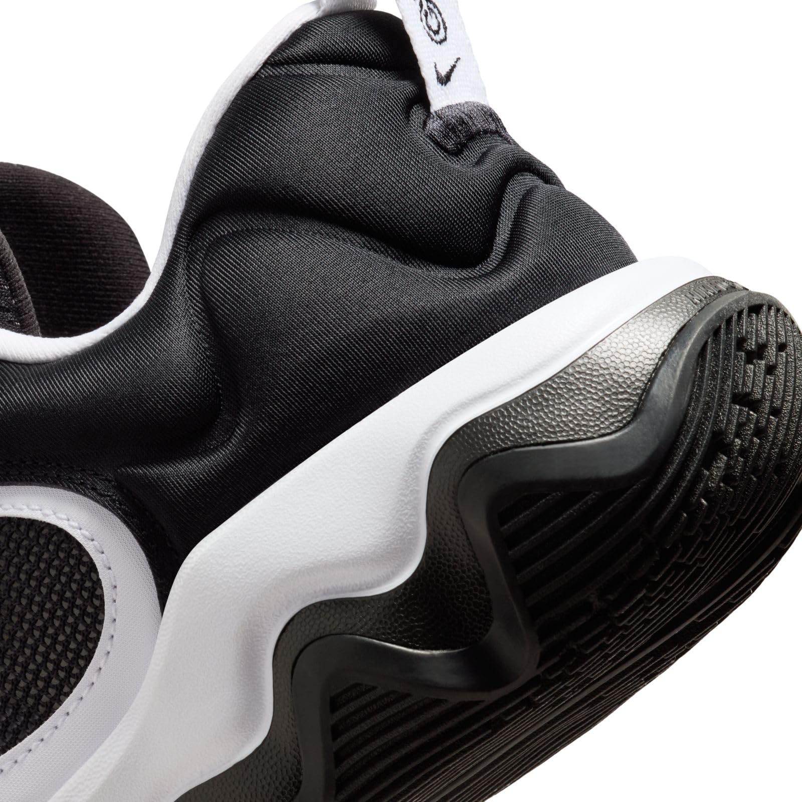 NIKE Men's Sneaker Three Quarters Tall, Black Black White White, 7
