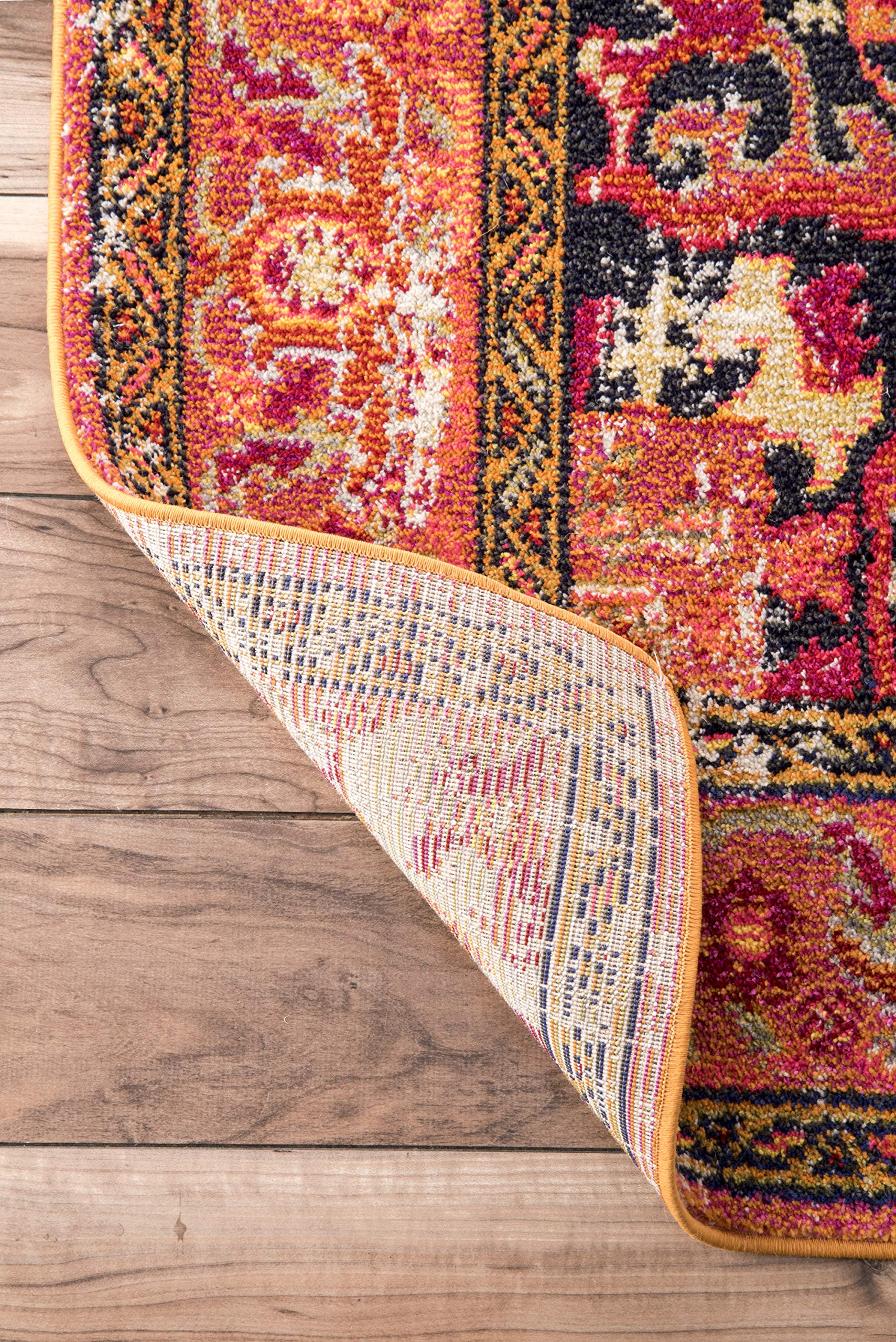 nuLOOM Vintage Mackenzie Runner Rug, 2' 6" x 6', Orange