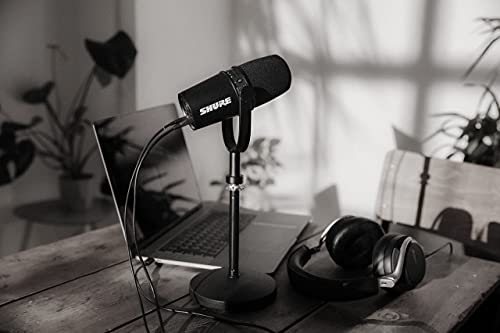 Shure MV7 USB/XLR Dynamic Microphone + AONIC 50 Wired/Wireless Noise Cancelling Headphones for Podcasting, Recording, Streaming & Gaming, Professional Quality Sound & Durability - Black/Black
