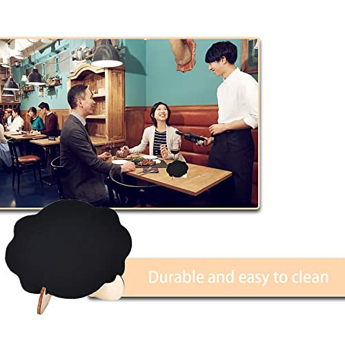 QYNuLi 10 Pcs Mini Chalkboard Signs Small Blackboards with Stand DIY Message Tabletop Boards for School Party Table Numbers Food Signs