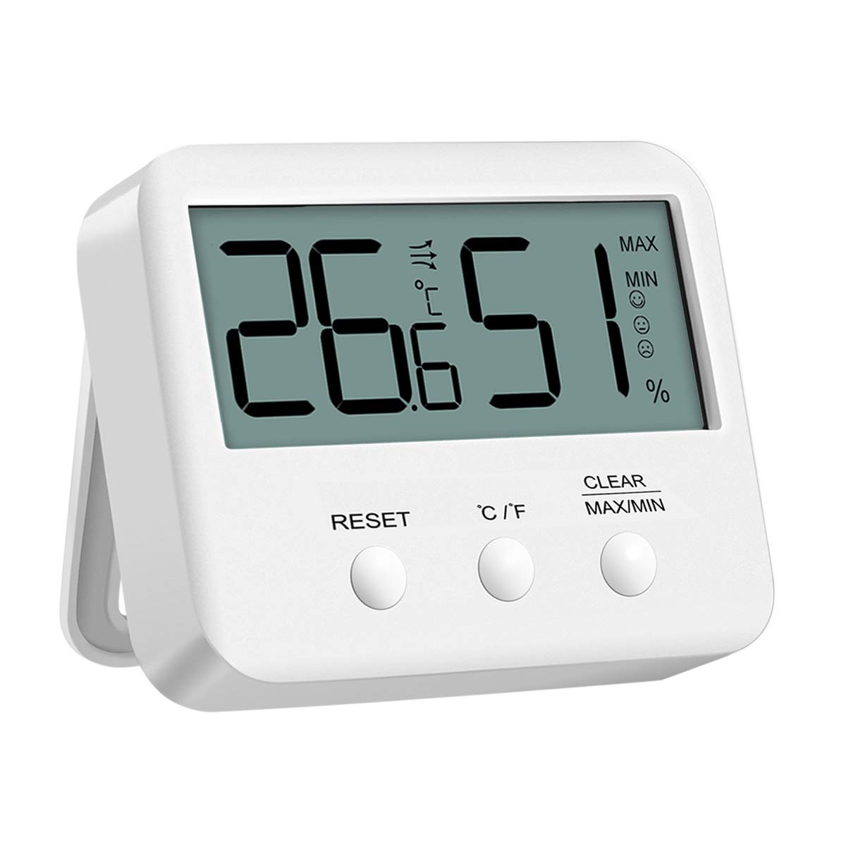 ORIA Digital Temperature Hygrometer, Hygrometer Thermometer, Temperature and Humidity Monitor, ℃ and ℉ Switch, Min and Max Records Thermometer for Home, Office