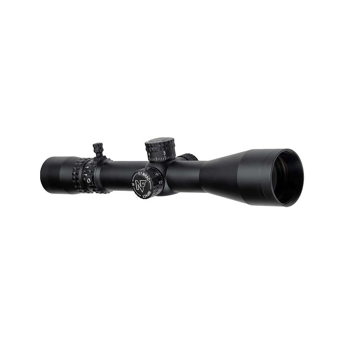 NIGHTFORCENXS 2.5-10x42mm F2 30mm Tube Durable Precise Accurate Black Gun Scope - ZeroStop Parallax Adjustable Second Focal Plane Illuminated Hunting Scope, Moar - 30 MOA (C458)