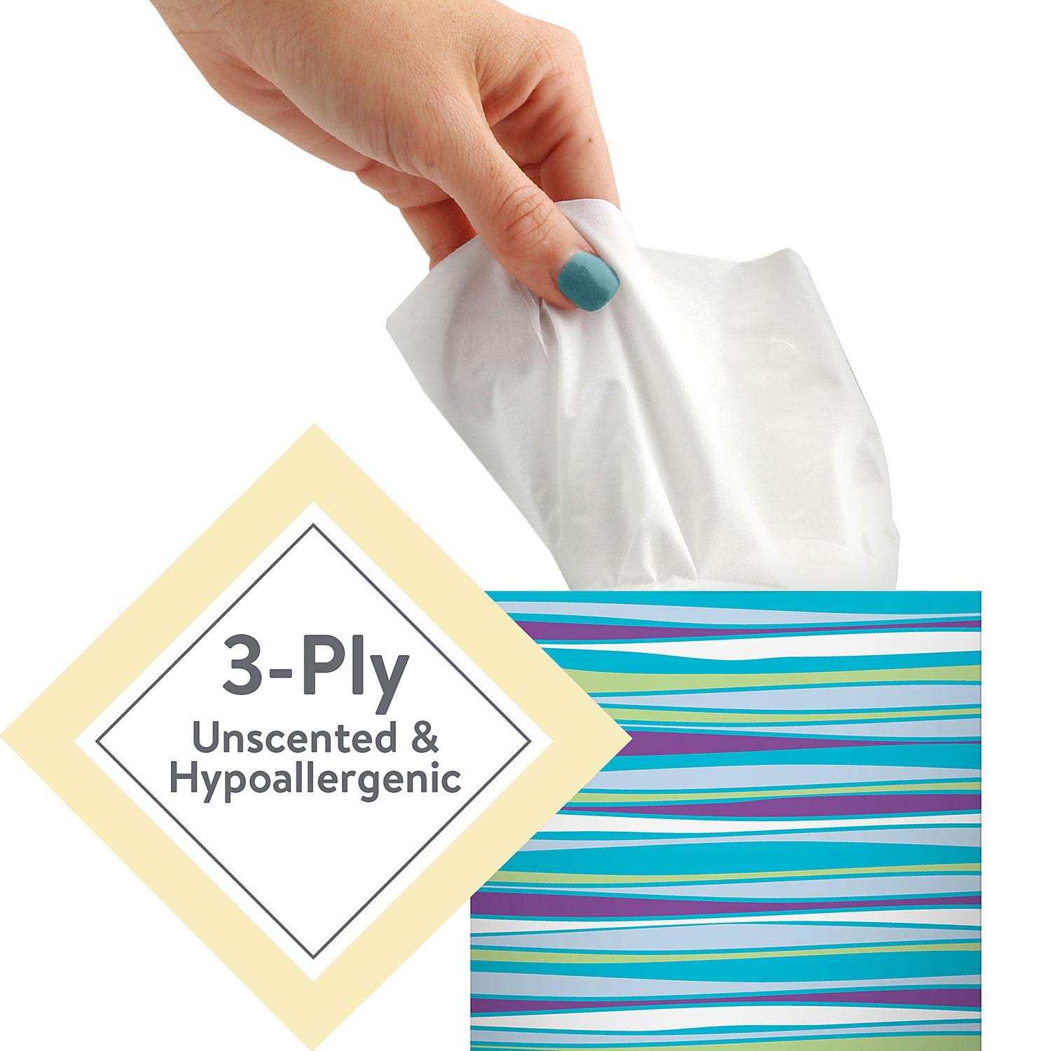 Member's Mark Expect More 3-Ply Soft and Strong Facial Tissue, 12 pk, 960 tissues (80 ct. per Box)