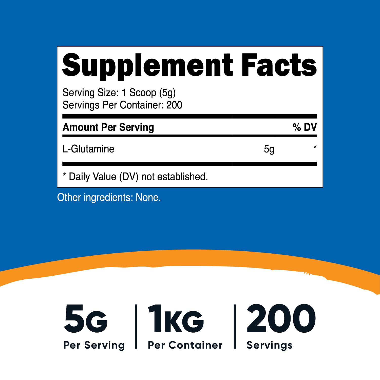 Nutricost L-Glutamine Powder 1 KG - Unflavored, Non-GMO, Gluten Free