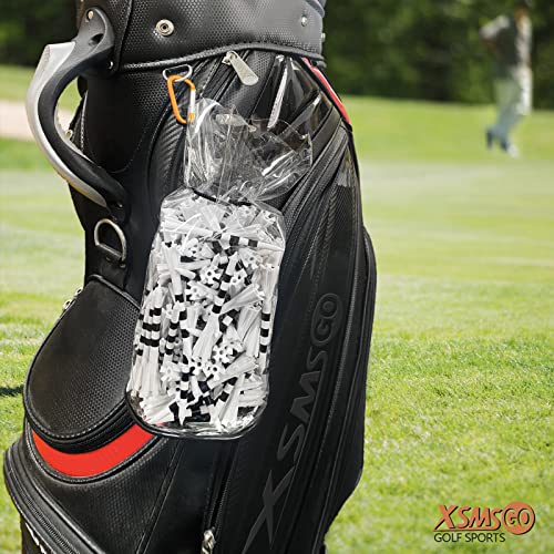 XSMSGO Golf Pouch Bag can Hold 16 Golf Ball,Golf Clear Transparent Bag,Clear Drawstring Bag can Hold Marker、Putter Ball Retriever、Divot Tool、Tee、Towel、Brush and Golf Accessory,Waterproof Small Bag (5)