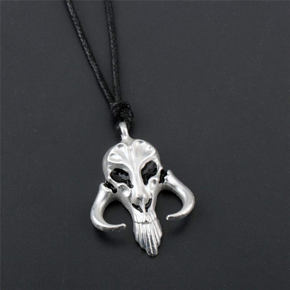 OfficialOtaku Mythosaur Skull Silver Pendant Necklace