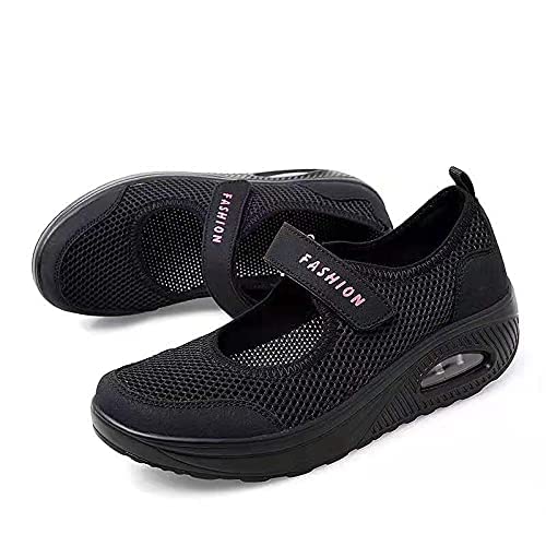 QVC-Clark Orthopedic Women's Working Nurse Shoes (Black,8)