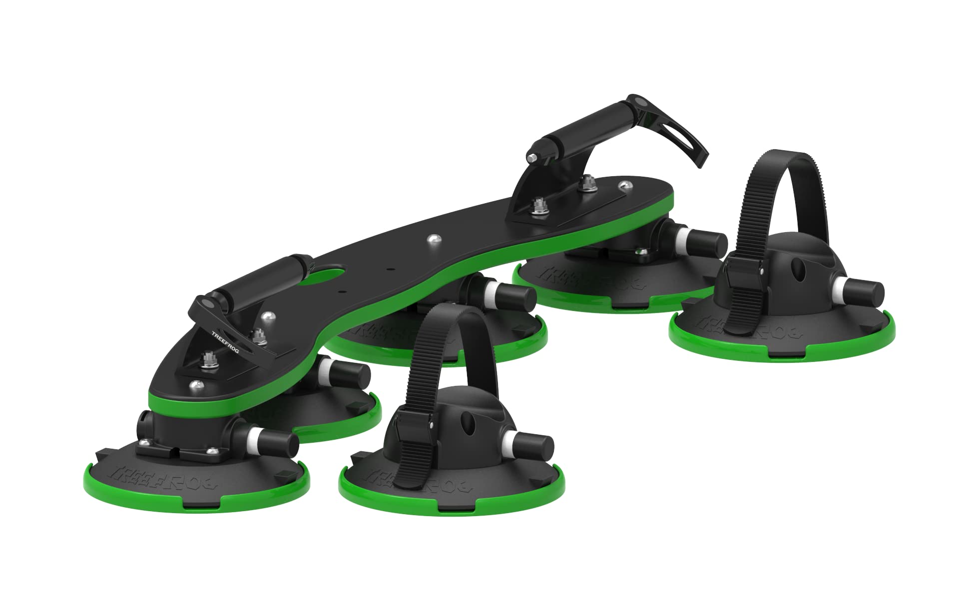TreeFrog Pro 2 Bicycle Rack Suction Cup 2-Bike Mount Anywhere Universal, Green, PRO2
