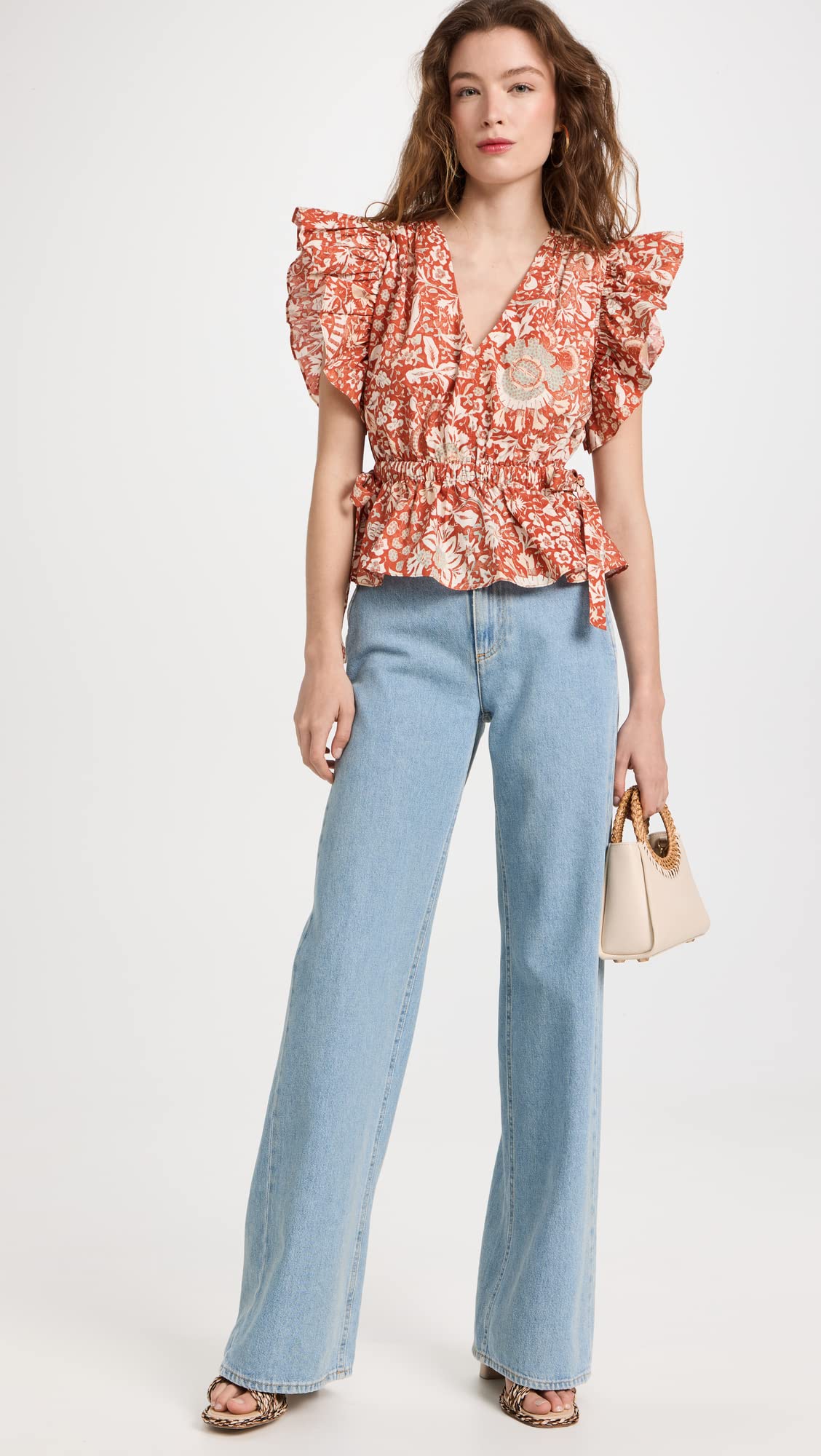 Ulla Johnson Women's Iyla Top, Orange Blossom, 4