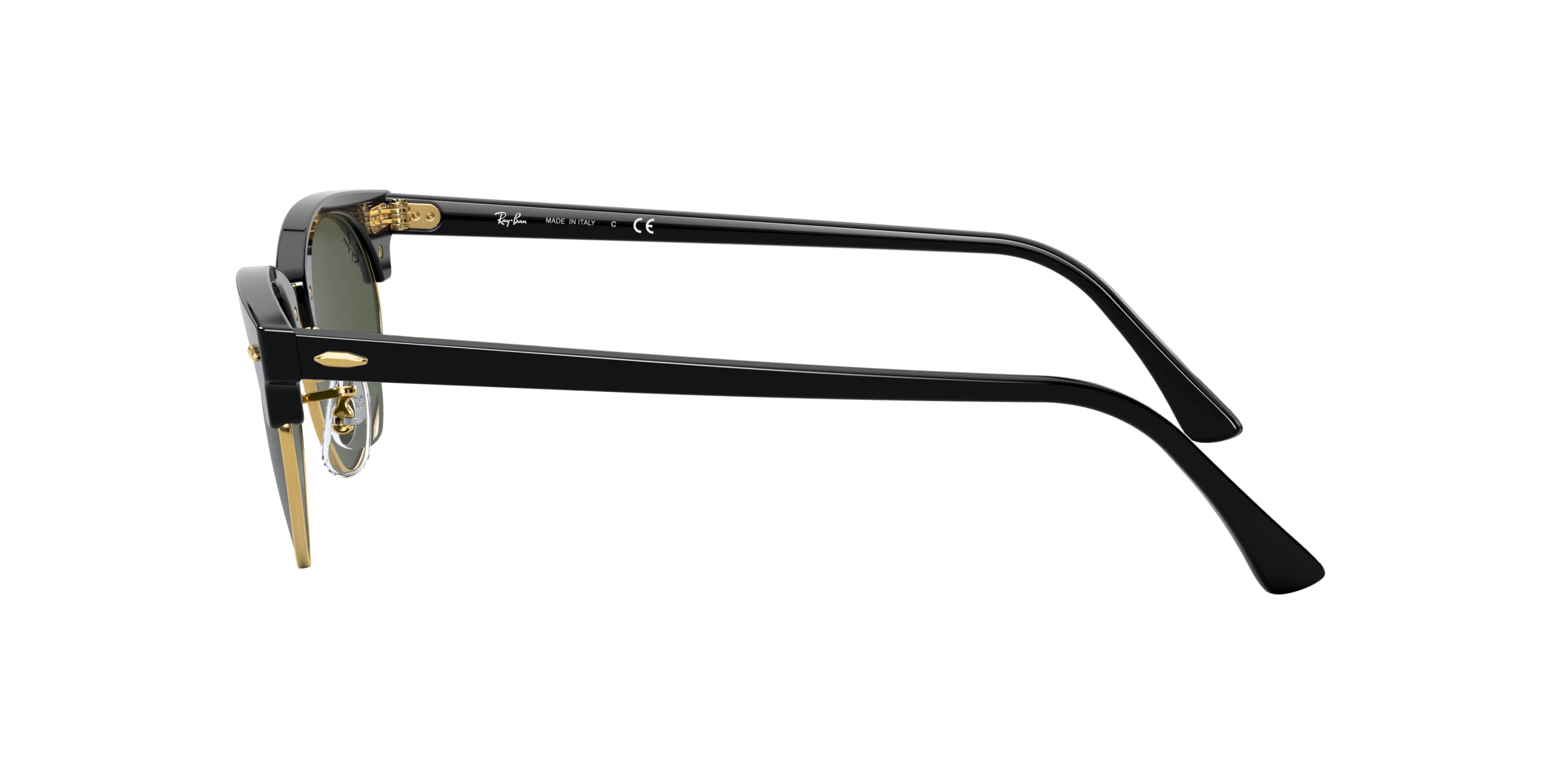 Ray-Ban Rb3946 Clubmaster Oval Sunglasses, Black/G-15 Green, 52 mm
