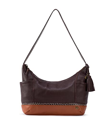 The Sak womens Kendra Leather Hobo, Mahogany Snake Block, One Size US
