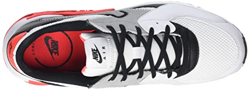 Nike Downshifter 11, Men's Sneakers, White Black Bright Crimson Lt Smoke Grey, 11.5 US