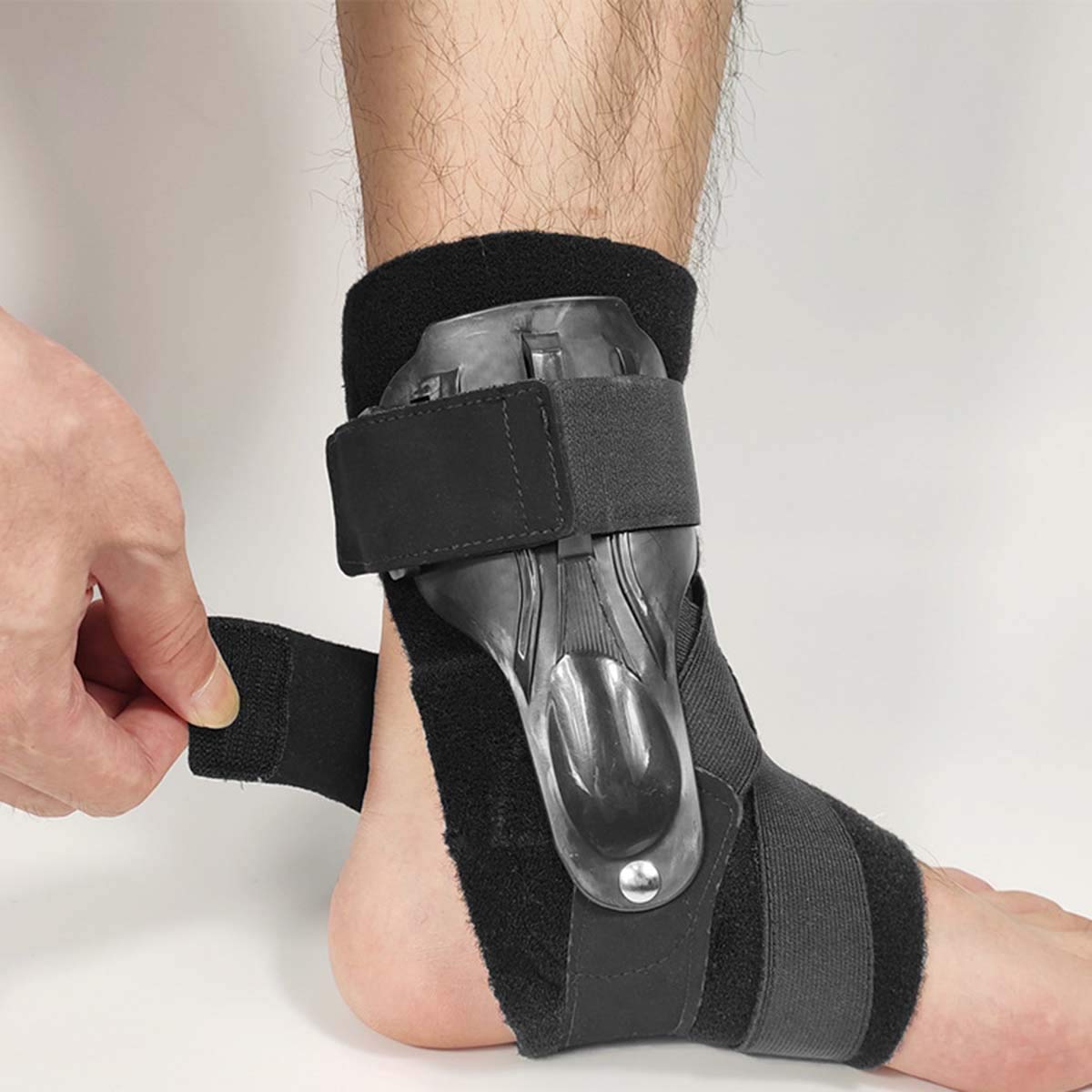 Owlike 1pc Ankle Support Brace Injury Recovery Adjustable Ankle Stabilizer for Men and Women S