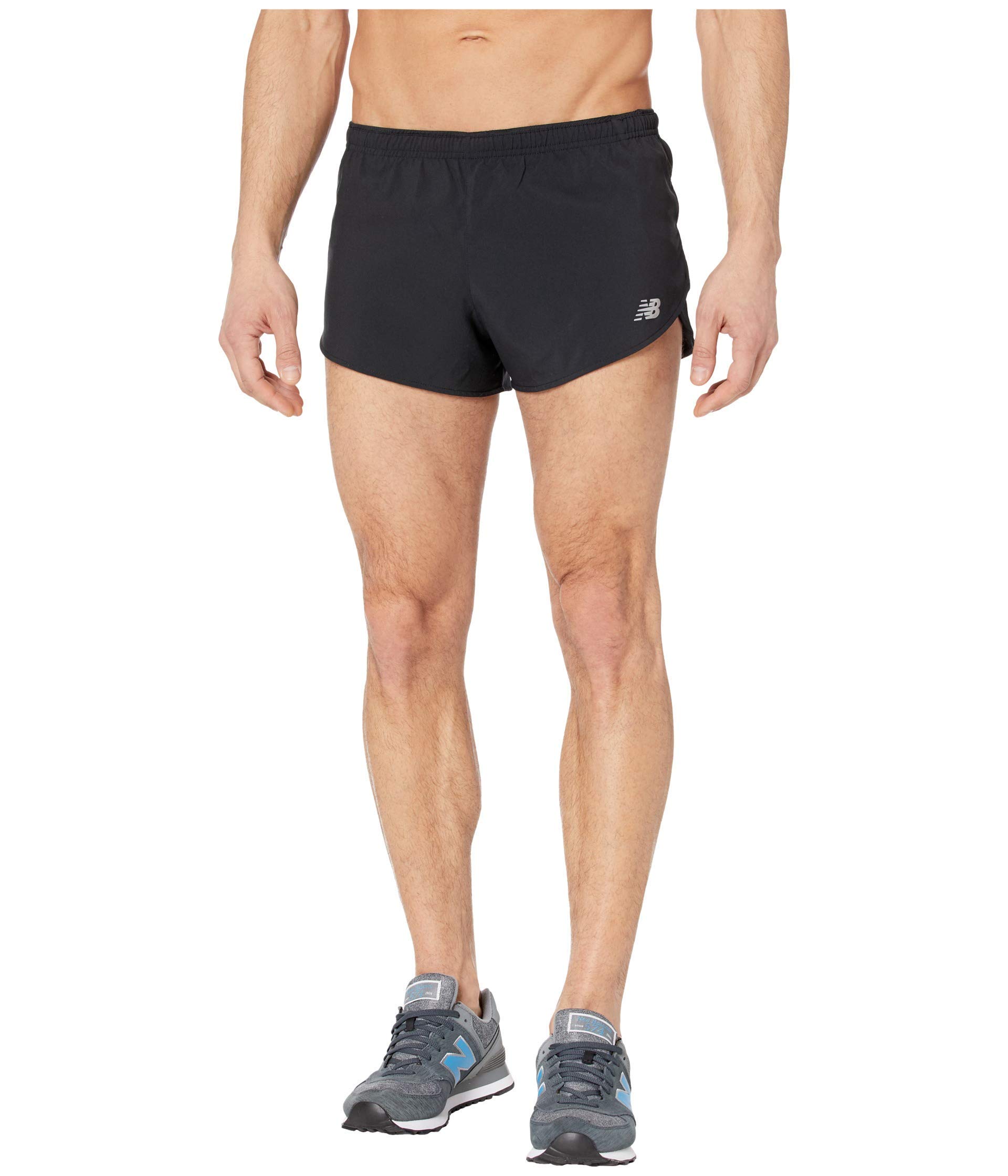 New Balance Men's Impact Run 3 Inch Split Short, Sulphur Yellow , X-Large