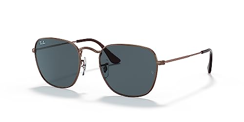 Ray-Ban RB3857 Frank Square Sunglasses, Antique Gunmetal/Dark Grey, 51 mm