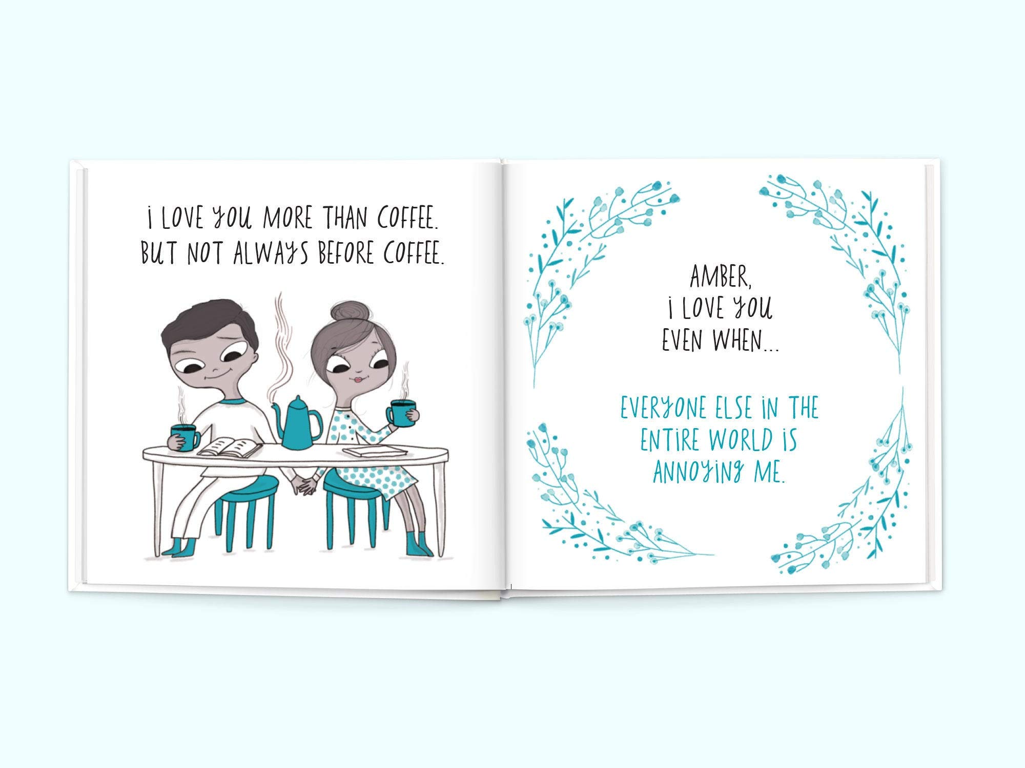 Personalized Book for Boyfriend, Girlfriend, Partner, Anniversary | Book of Us (Hardcover)
