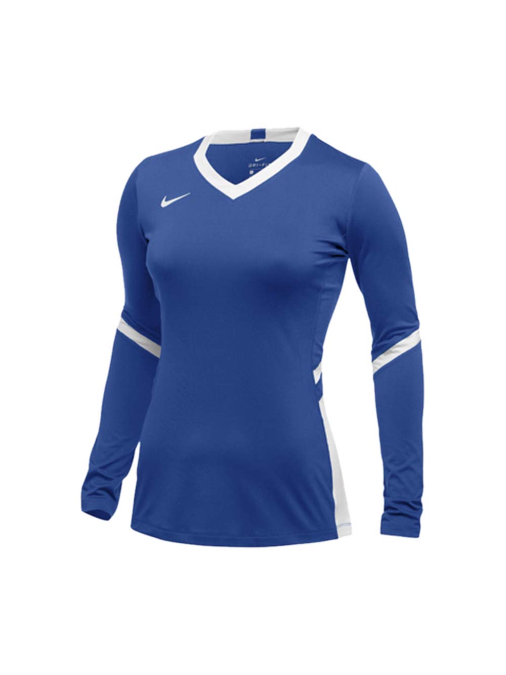 Nike Women's Long Sleeve Hyperace Jersey, Royal/White, X-Small