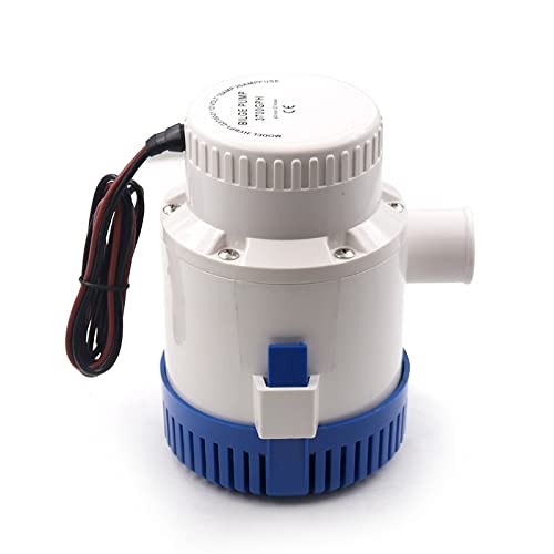 XuuSHA Hand Bilge Pump 3700GPH 12V DC Bilge Pump 16AMP Submersible Bilge Pump Automatic