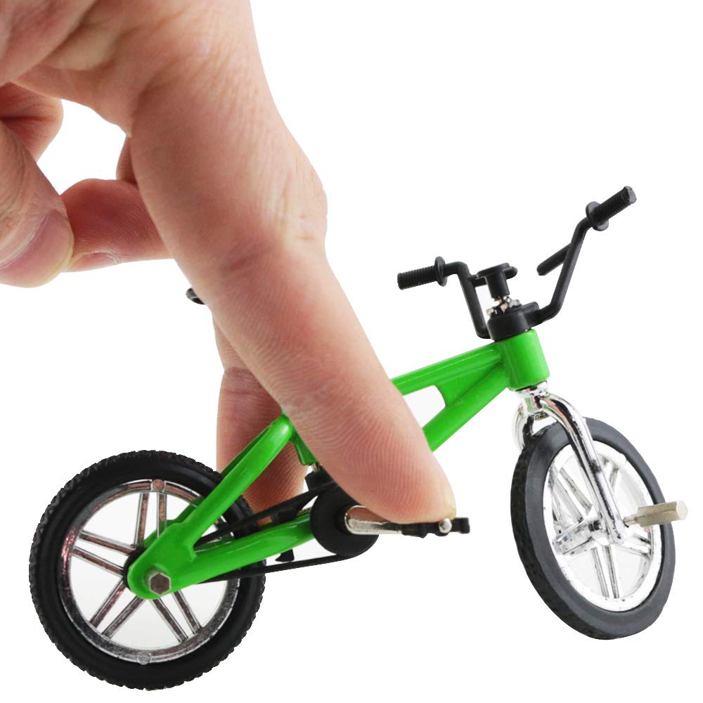 Oruuum Mini Finger Sports Skateboards/Bikes/Swing Boards, Mini Fingerboards Finger Mountain Bicycles with Endoluminal Metallic Stents Matte Surface (7 Packs)