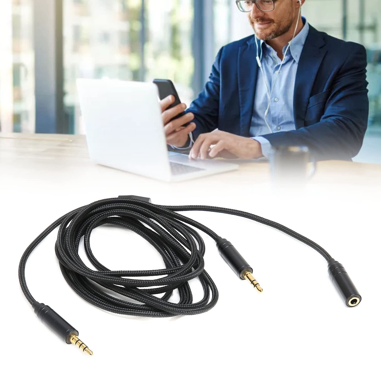 Yunnyp Chat Link Cable Party Record Chat Adapter Cable Wire Compatible with Xbox One PS4 Switch Elgato HD60 S