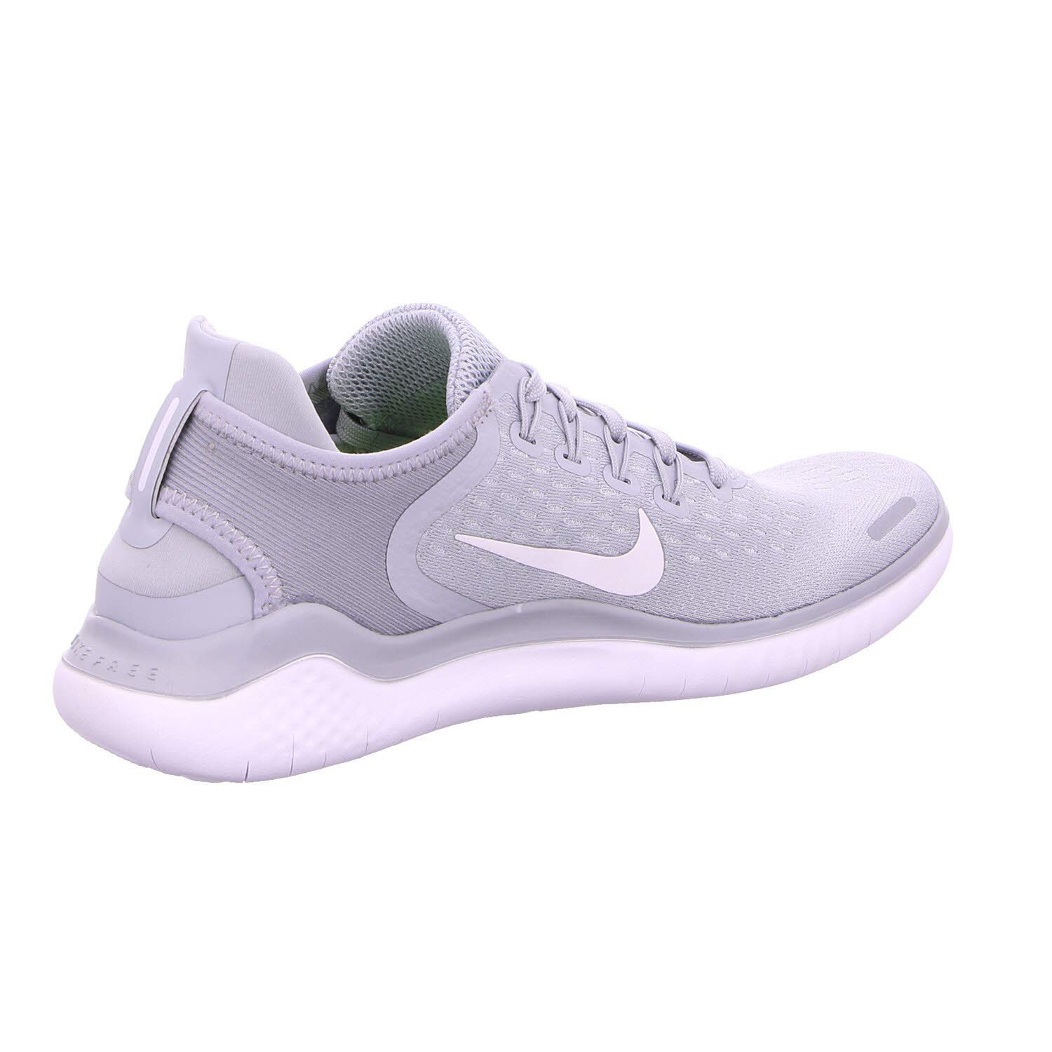 Nike Women's Free RN 2018 Running Shoe (7 M US, Wolf Grey/White/Volt)