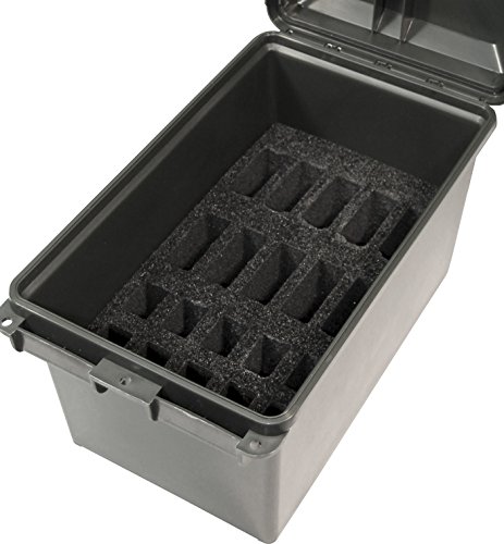 MTM TMCLE Tactical Mag Can Multi Mag for 223/5.56 Magazines and 9mm to 45 ACP Magazine Storage, USA Made, Black