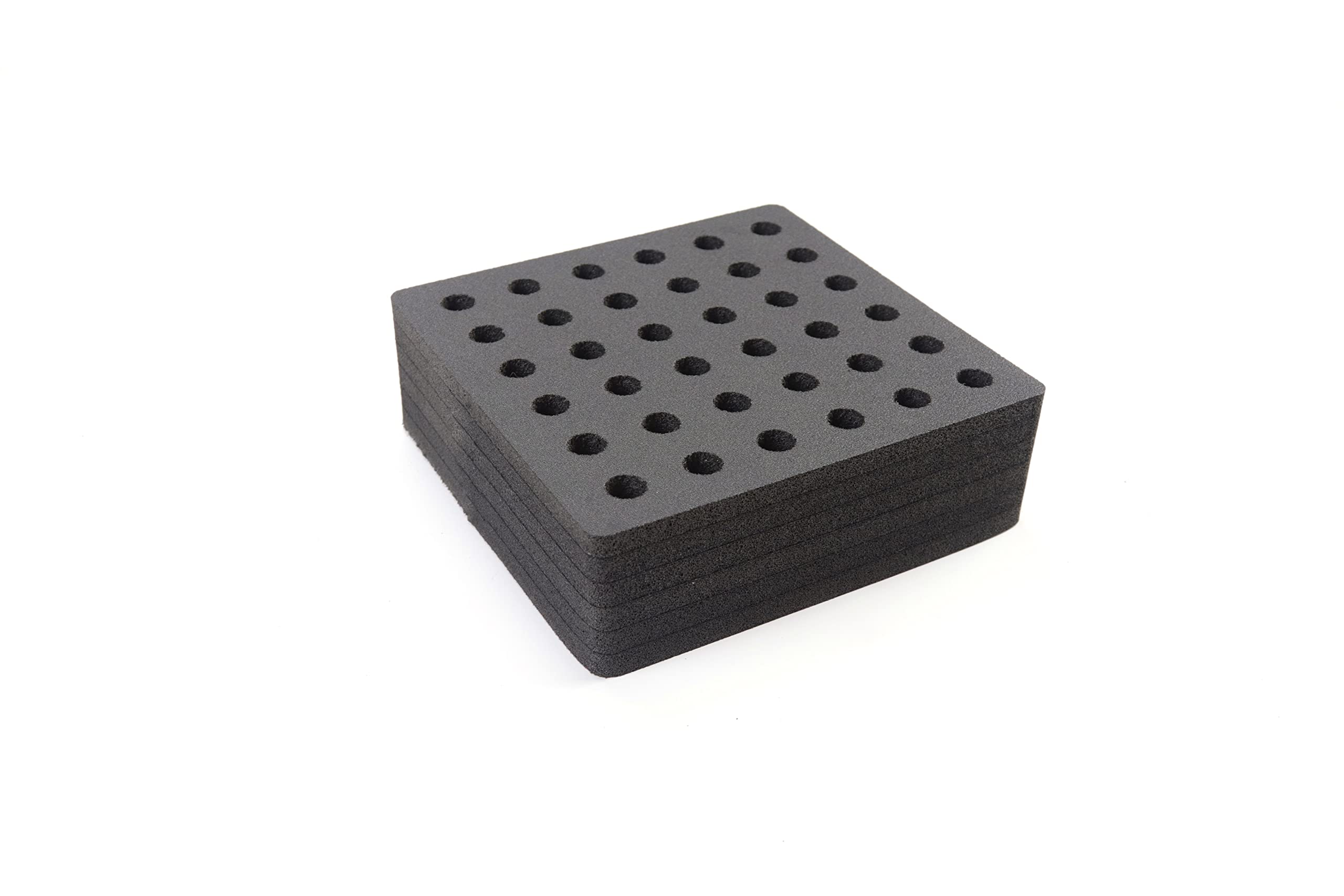 Polar Whale 10 Test Tube Freezer Racks Durable Black Foam Storage Holder Organizer Stand Transport Holds 36 Tubes Fits up to 13mm Diameter