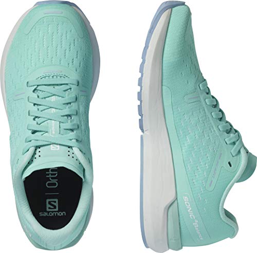 Salomon Sonic 4 Balance Running Shoes for Women, Tanager Turquoise/White/Kentucky Blue, 10