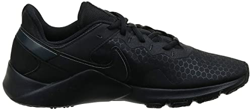 NIKE Women's Low-Top Trainers Training Shoes, Black Off Black, 8.5