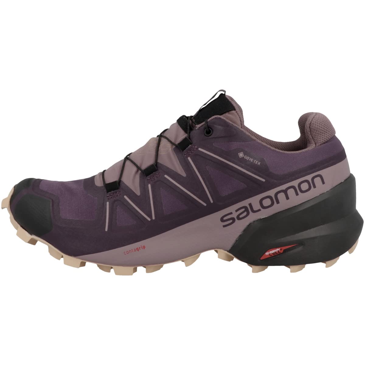 Salomon Speedcross 5 Gore-tex Trail Running Shoes for Women, Sirocco/Mocha Mousse/Mecca Orange, 9