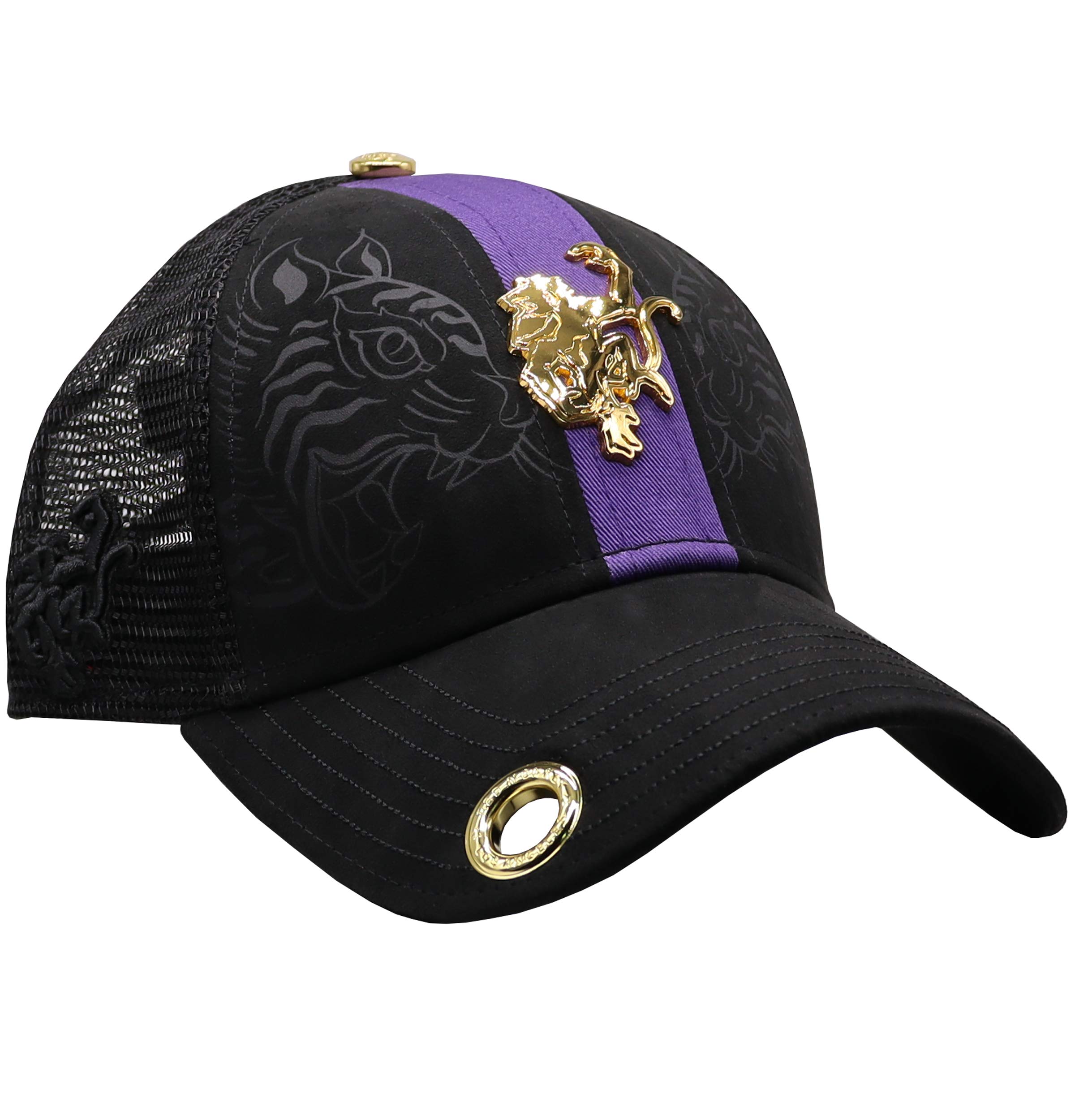 Red Monkey Hidden Tiger Center Stripe Black RM1243 New Limited Edition Unisex Fashion Trucker Cap Hat