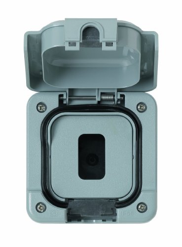 MK Masterseal Plus K56414GRY Modular Grid Plus Enclosure Supplied with 1 and 2-Gang Inserts, Grey