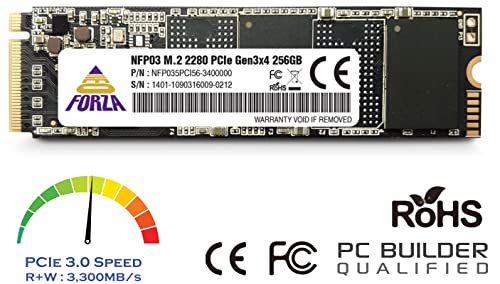 Neo Forza NFP035 2000MB/s M.2 2280 256GB PCIe 3.0 x4 with NVMe 1.3 3D NAND Internal Solid State Drive SSD NFP035PCI56-3400200