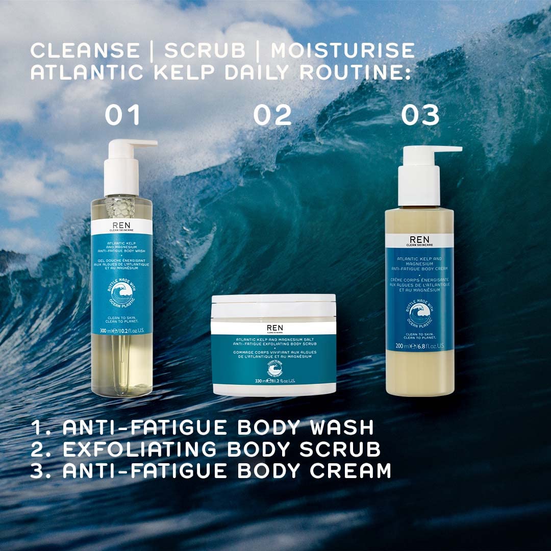 REN Clean Skincare - Atlantic Kelp And Magnesium Anti-Fatigue Body Cream, 6.8 fl oz