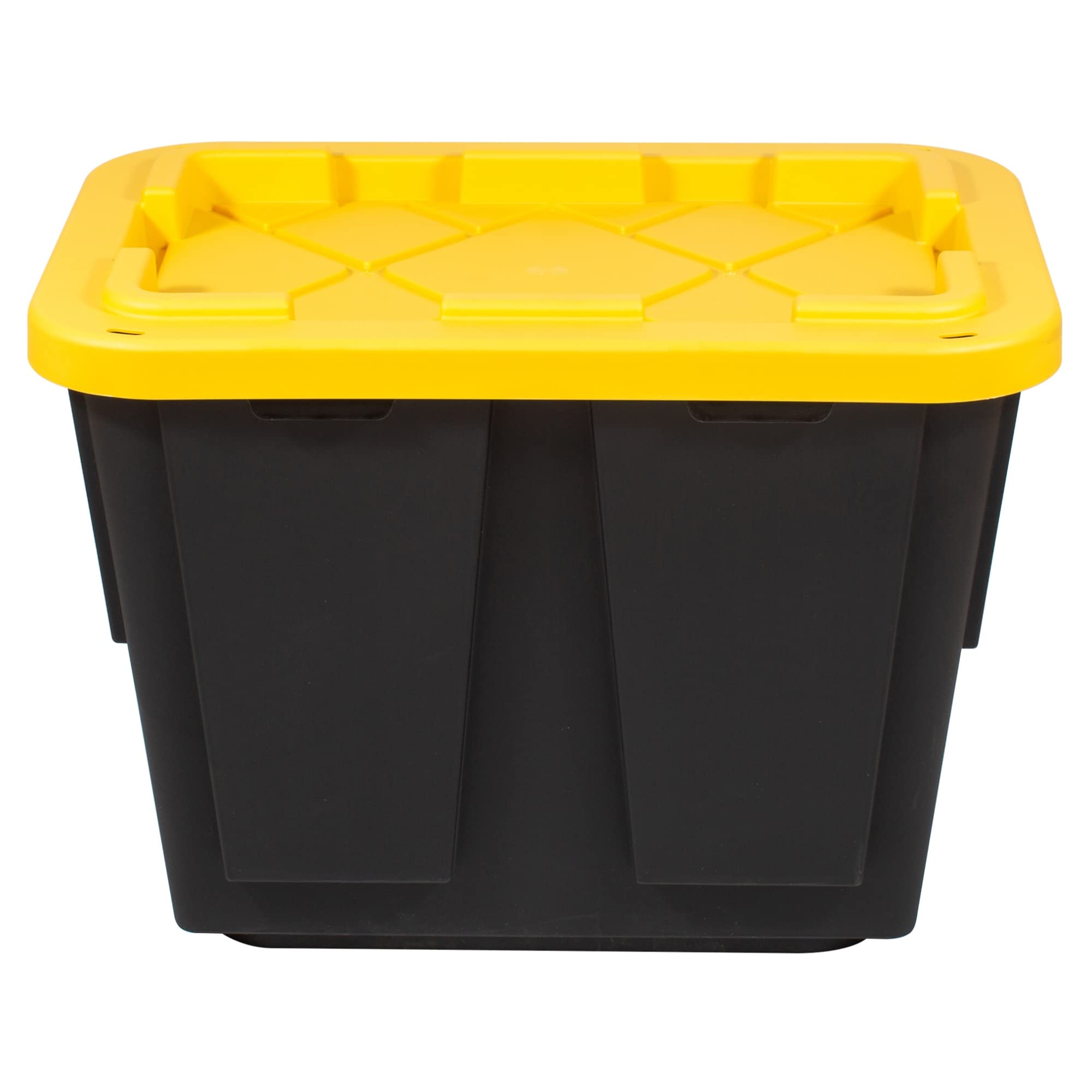 Office Depot® Brand by Greenmade® Professional Storage Totes, 12-Gallon, Black/Yellow