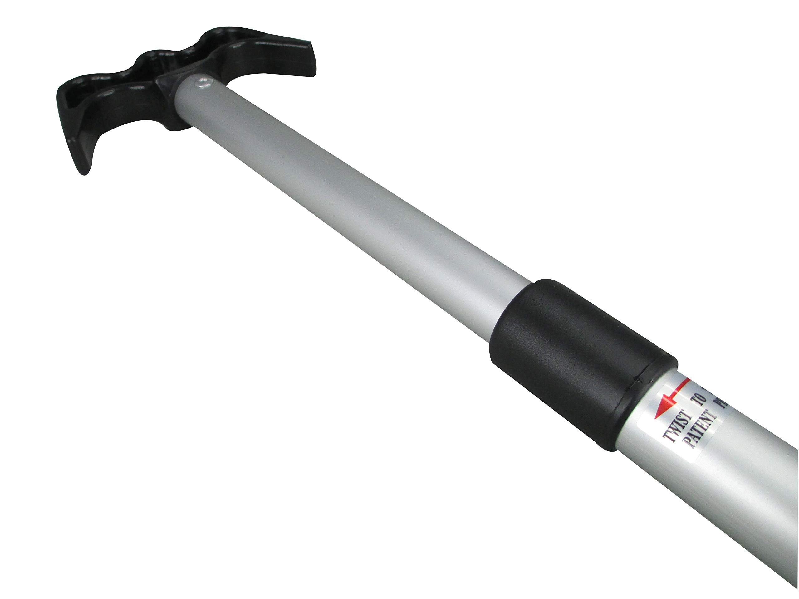 Pactrade Marine Boat Kayak Raft Floating Telescopic 45'' - 72'' Oar Paddle & Hook Anodized Aluminum Shaft