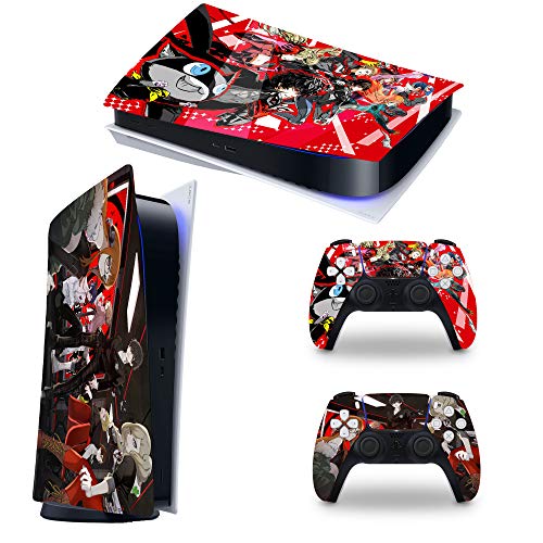 Solitary Confinement - PS5 Standard Edition Skin Console and 2 Controller, Vinyl Decal Sticker Full Cover Protective