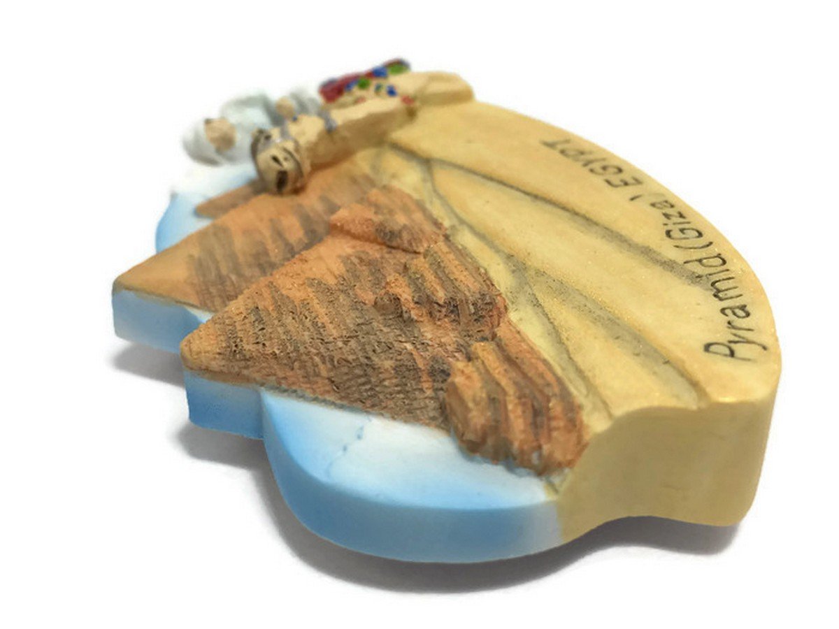 WitnyStore Tiny Giza Pyramid Complex, Egypt Africa Tourist Attractions Resin Refrigerator Magnet Traveler Souvenir Gifts Memento Decor 3D Fridge Magnets