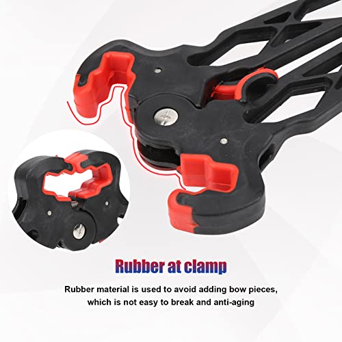 SOONALL Archery Bow Stand, Mini Portable Bow Kickstand, Composite Pulley Bow Bracket, Rubber Archery Holder Stand, Compound Bow Kick Stand for Outdoor Hunting