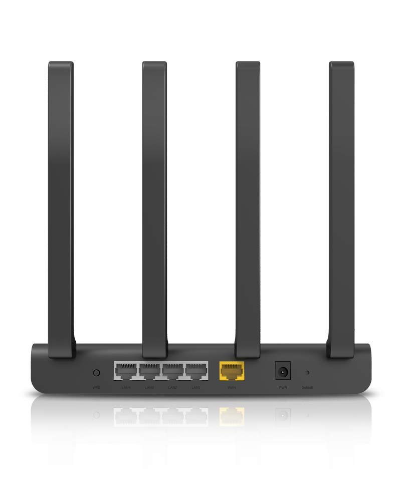 Netis AC1200 Gigabit Smart Dual Band MU-MIMO WiFi Router - Supports Beamforming, Guest WiFi and AP/Reapter Mode, Long Range Coverage by 4 High Gain Antennas (N2)