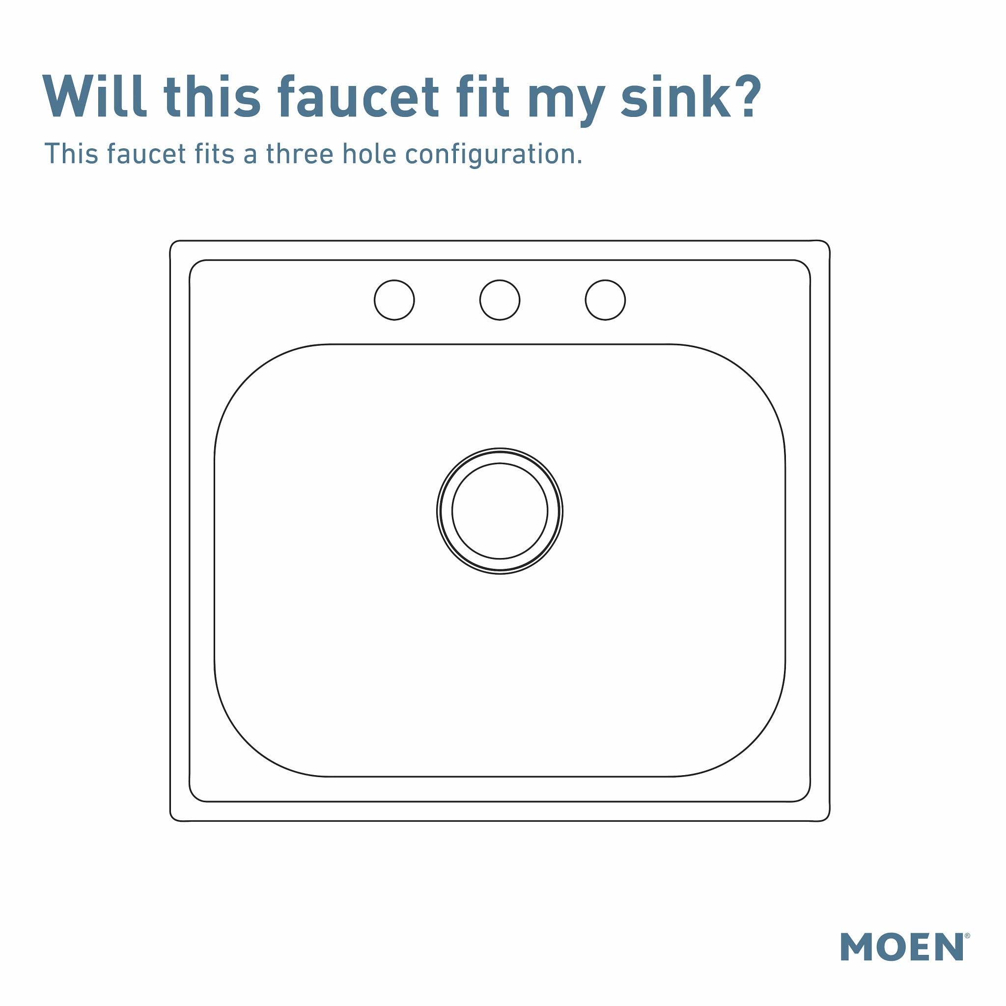 Moen 8799 Commercial Two-Handle M-Bition Kitchen Faucet, Chrome