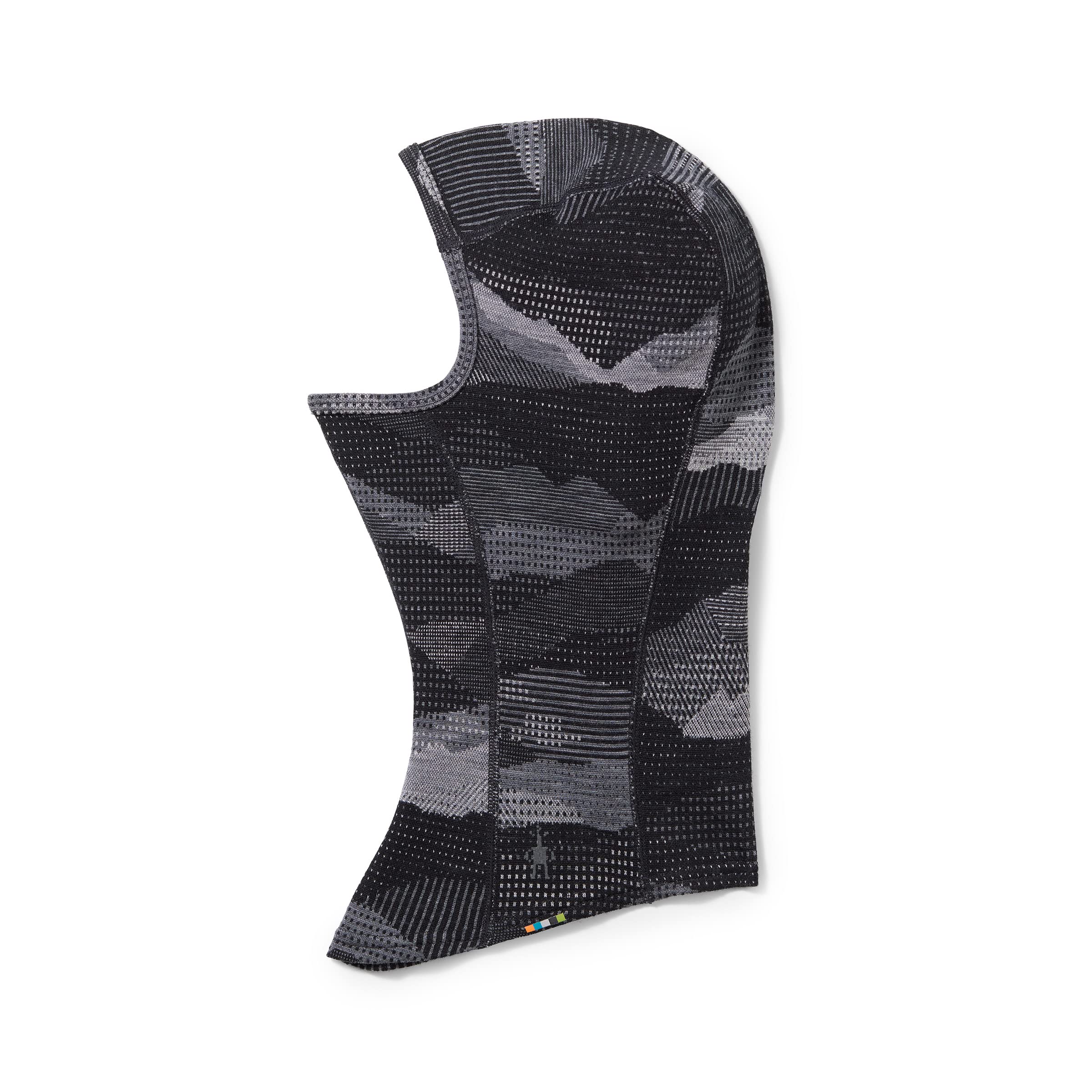 Smartwool Thermal Merino Pattern Balaclava | Merino Wool Ski Face Mask For Men and Women, Black Mountain Scape, One Size