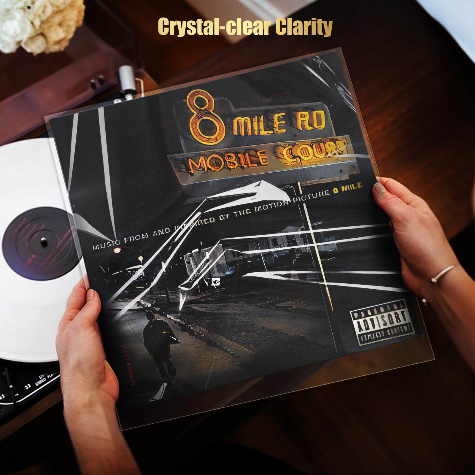 POCFOINY 100 Vinyl Record Sleeves Outer, 3mil Record Sleeves Vinyl Sleeves Vinyl Outer Sleeves, 12.75" × 12.75" Vinyl Plastic Sleeves LP Outer Sleeves, Record Album Sleeves for 12" LP Album Covers