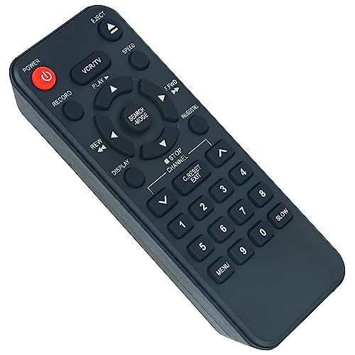 NA312 NA312UD NA362 NA362UD Replacement Remote Control Applicable for Emerson VCR EWV603 EWV404 EWV403 EWV403A/Sylvania VCR SSV6003/Durabrand VCR DCV603 RSDCV603 Video Recorder