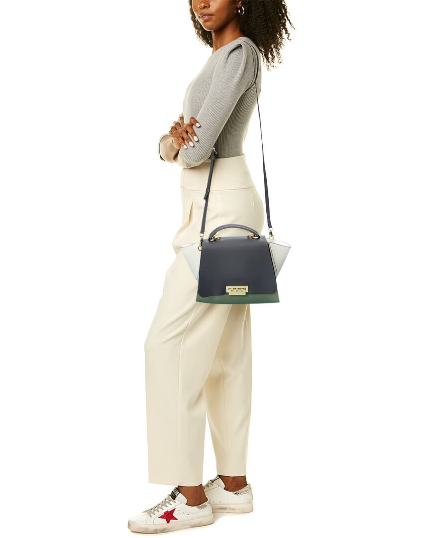 ZAC Zac Posen Eartha Top-Handle Crossbody Clear Color-Block Moss One Size