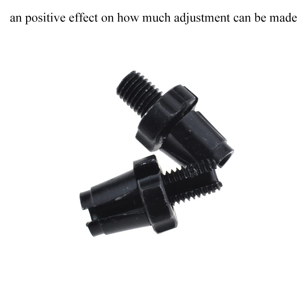 Yadaland 36mm Diameter Brake Cable Adjuster Easy Tune Action Smooth Threads Quick Install Lock Steady Alloy Bicycle Handle Lever Screws Bolt Fastener Accessories 10 PCS for Mountain and Road Bike